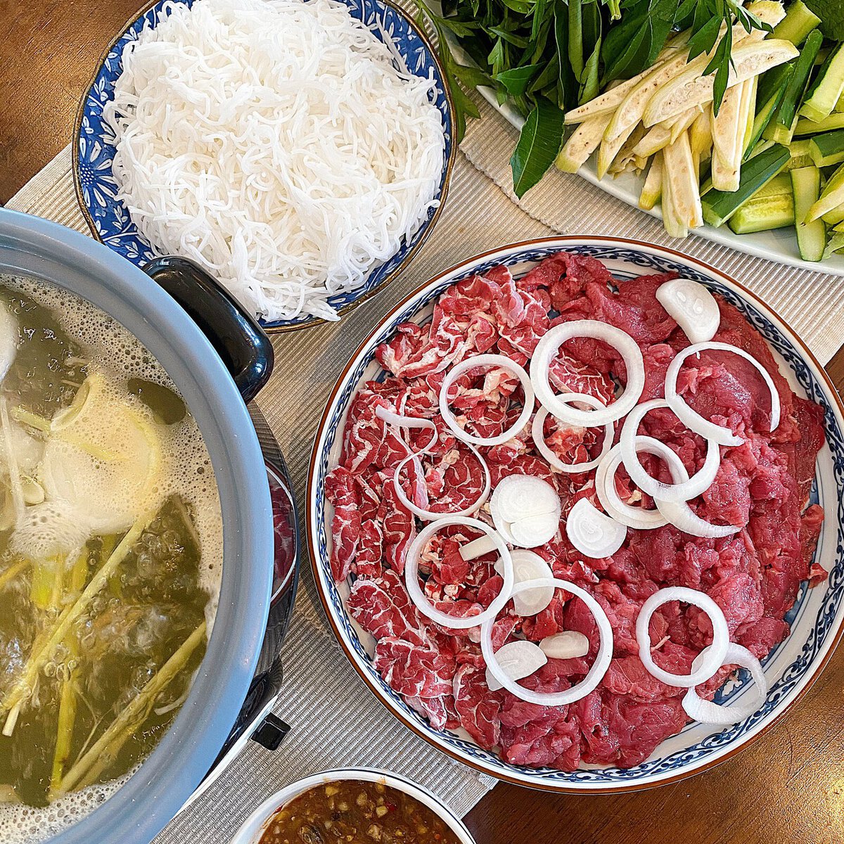Combo nấu Bò nhúng giấm